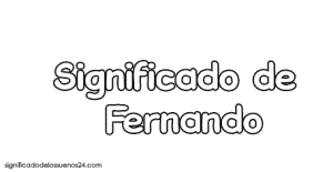 Significado de Fernando